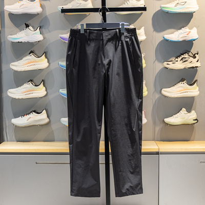 李宁直筒男子透气运动长裤