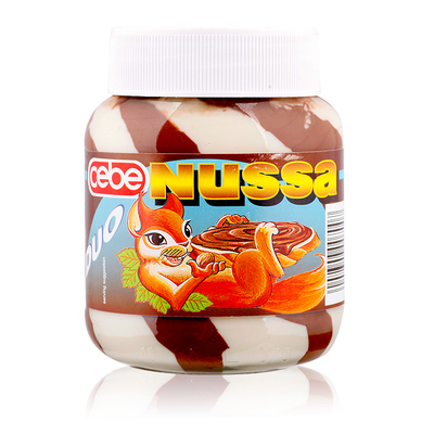 德国进口 食宝（cebe Nussa）榛子牛奶巧克力酱400g早餐面包蛋糕