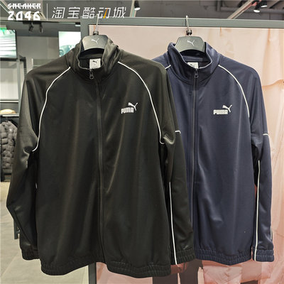 针织光面立领运动休闲夹克