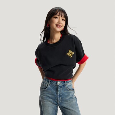 adidas阿迪达斯三叶草男子运动休闲印花针织圆领短袖T恤KT0714