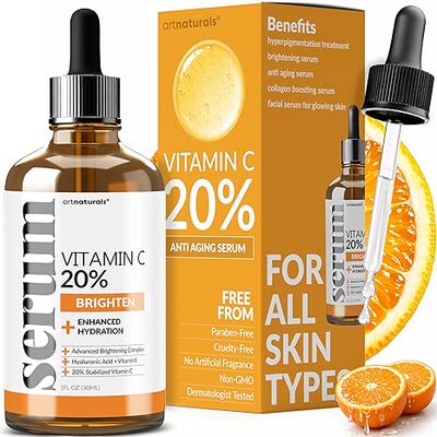 美国直邮artnaturals Anti-Aging VitaminC Serum维生素C面部精华