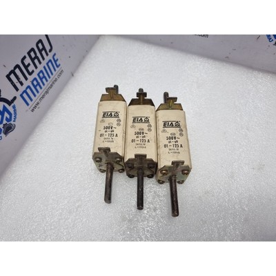 EIA 24715.18 Fuse 500V~ 01-125A gL-gG I1=120kA - Lot of 3PCS