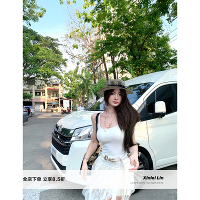 XinleiLin三色胸垫吊带背心