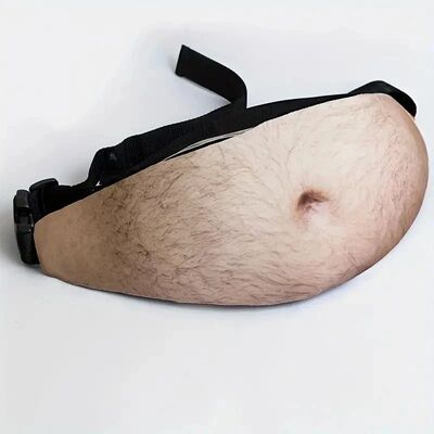 Funny Pop Dad Bod Money Belt Bag Womwn Travel Shoulder Bags