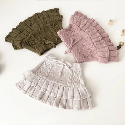 Autumn Children Clothes Kids Winter Knitting Skirt for Girl