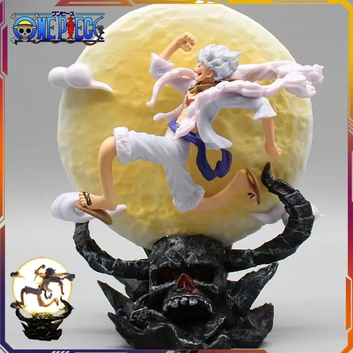 12cm One Piece Anime Figure Moon Fairy Nika Monkey D Luffy G
