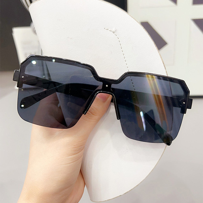 墨镜2024新款潮女太阳镜圆脸网红款时尚防紫外线开车gm眼镜男显瘦