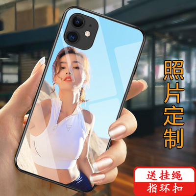 iphone11手机壳苹果11玻璃保护套promax男女款防摔硅胶壳苹果11pro max个性创意超薄ins风11pro网红绿