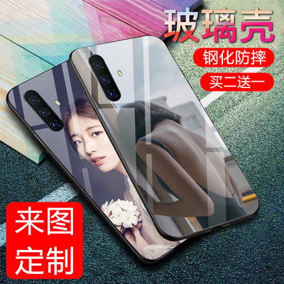 vivox30钢化玻璃手机壳vivox30手机壳个性定制x30男创意玻璃网红套vivo潮牌x30抖音同款女文字5g保护套