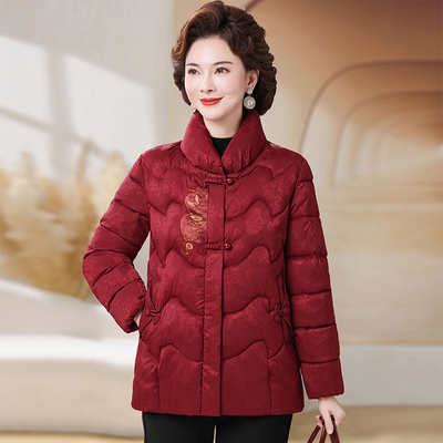 中式羽绒棉服唐装棉袄短外套