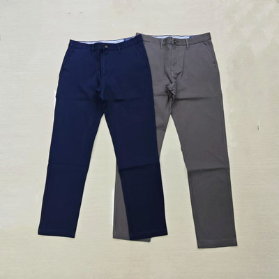 男经典款修身弹力棉小驹CHINO休闲长裤