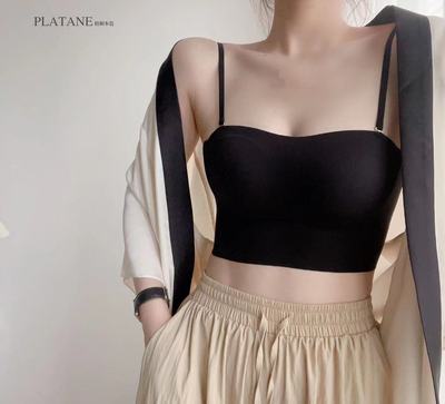 梧桐本色交叉大U美背无钢圈抹胸