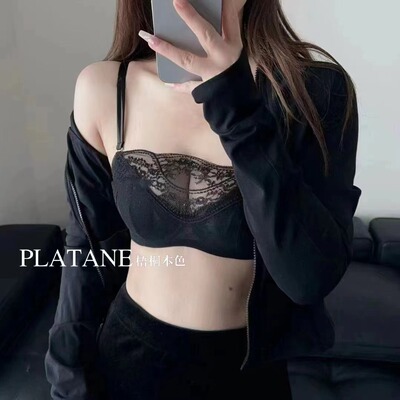 沁觅超薄ABC抹胸杯梧桐本色内衣透气防走光大胸显小文胸WN24143