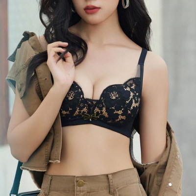 纾己系列中厚模AB杯梧桐本色文胸小胸聚拢聚拢上托内衣84233