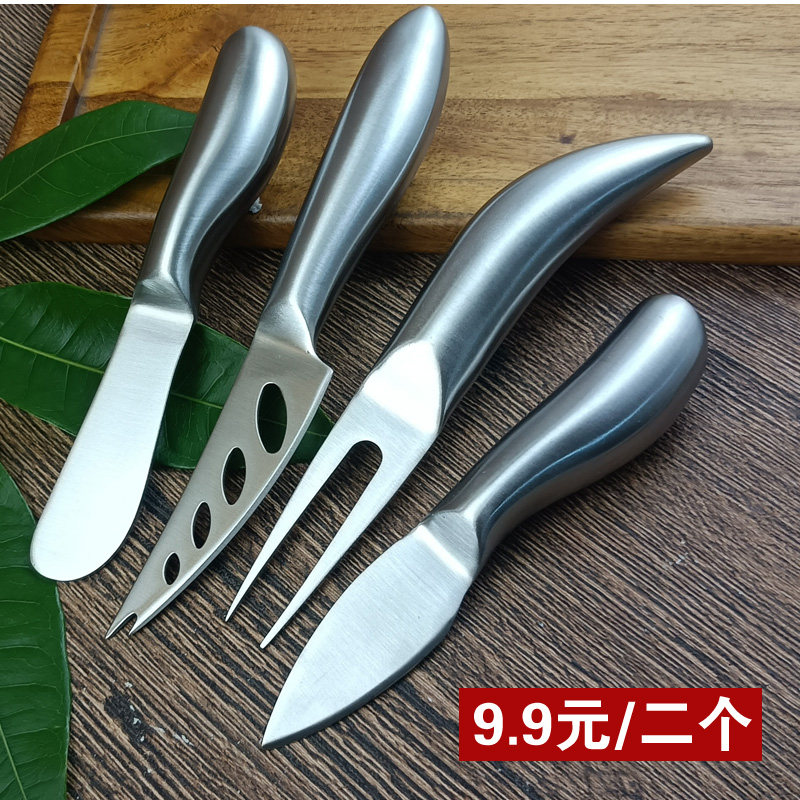 库存处理不锈钢芝士刀套装 黄油刀奶酪蛋糕叉子厨房餐具 烘焙工具