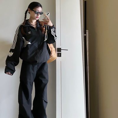 Adidas阿迪达斯U BLOCK JKT男女运动休闲夹克外套KC3114