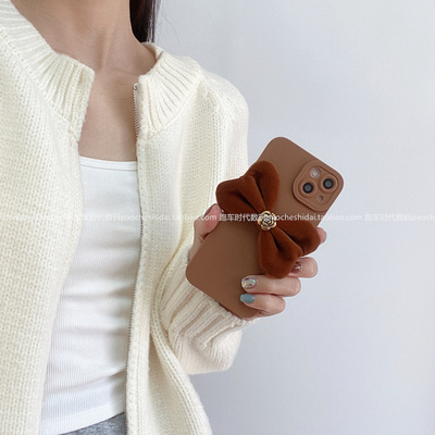 ins山茶花蝴蝶结适用vivoX100Pro机壳X90/X80全包y100新款s17/s16/s15e少女心y77小众x60/x50日韩系y52s/y10