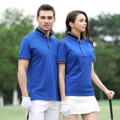 高尔夫夏季商务休闲情侣装polo衫