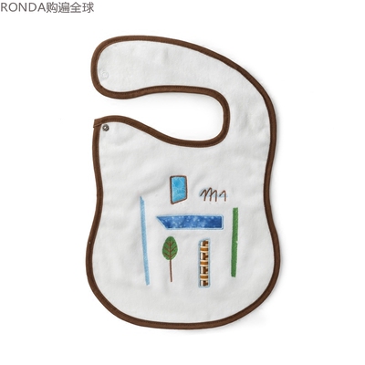 美国进口Raindrops大码手工棉质围兜围嘴宝宝幼儿口水巾 3岁以下