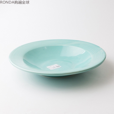 瑞典进口欧式圆盘30cm创意陶瓷