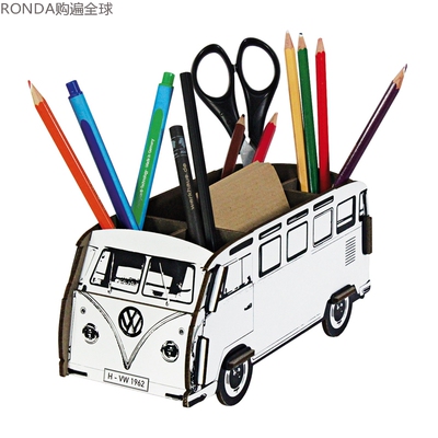 werkhaus木质文具收纳盒创意笔筒