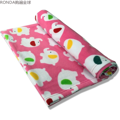 英国Babble Kids粉色小象新生儿婴儿毯子幼儿园儿童宝宝午睡绒毯