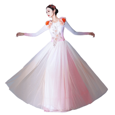 春风十万里大气开场舞大摆裙演出服合唱演出服女盛世花开伴舞服装