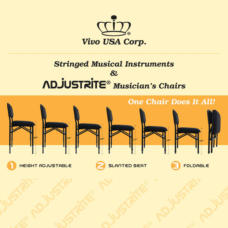 [实体店]美国Adjustrite高矮可调儿童成人折叠便携大提琴演奏座椅_虎窝淘