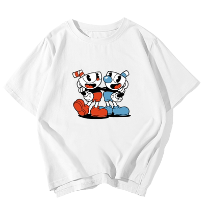 head恶魔短袖t恤衫男女半袖动漫