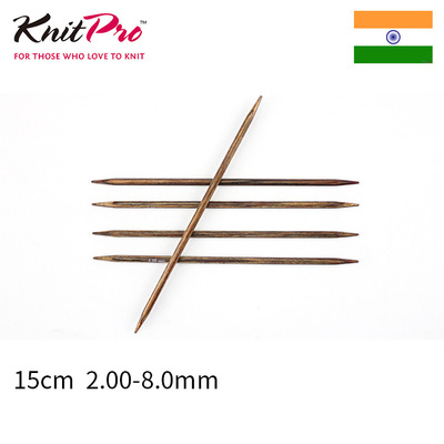 棒针袜子盛莲双头针直针