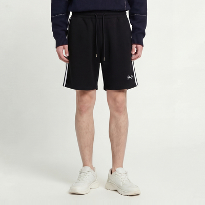 花体字刺绣袋休闲运动宽松中裤