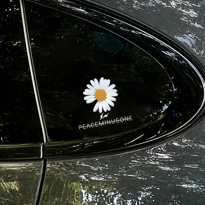 权志龙GD雏菊个性创意汽车贴纸藤原浩潮流改装车身贴摩托车贴纸