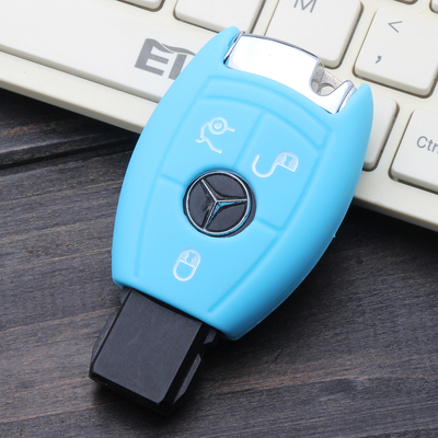 适用奔驰钥匙包C200GLAGLC硅胶