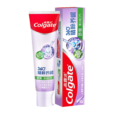 高露洁护龈防蛀清新含氟滋养牙膏