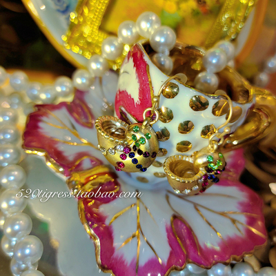小众欧美风复古彩钻耳环
