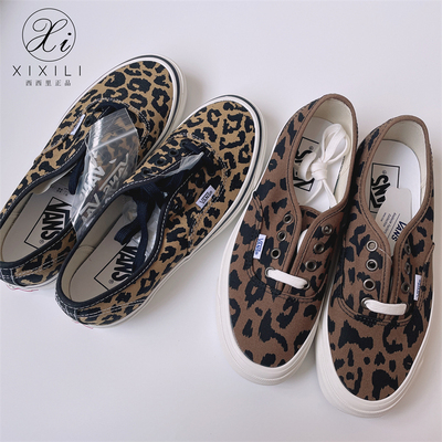 VANS豹纹男女低帮帆布鞋