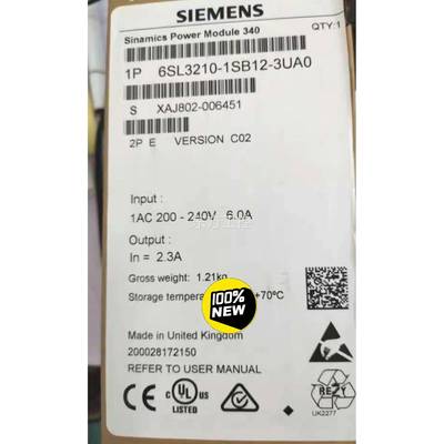 议价6L321-1SB12-3US0A10西门子S20变频器 全