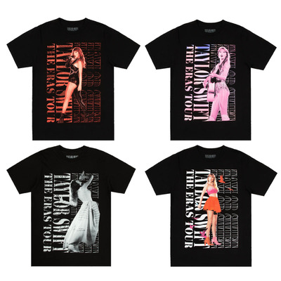 taylor 斯威夫特 swift The Eras Tour TTPD 现场照片超大短袖T恤