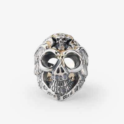 BWL男士925银哥特式骷髅戒指