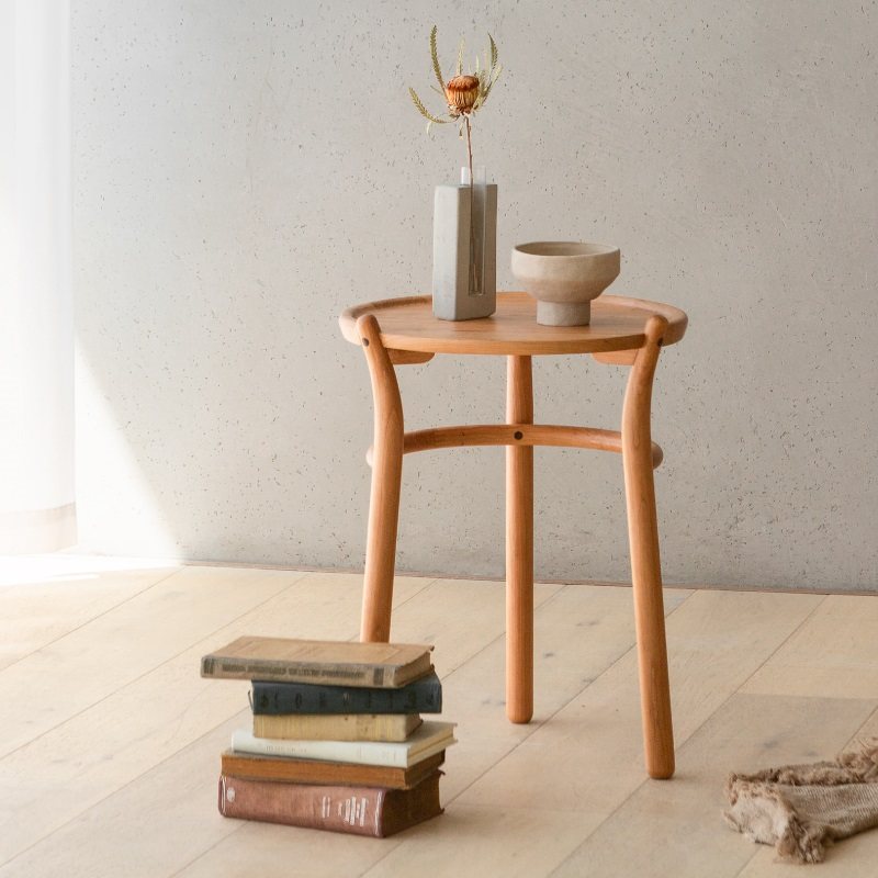 对白边几 ziihome®北欧实木边几客厅沙发边几圆形小茶几置物架_虎窝淘