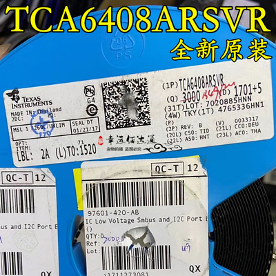 TCA6408ARSVR 丝印ZVU UQFN-16 接口-I/O扩展器 全新原装现货