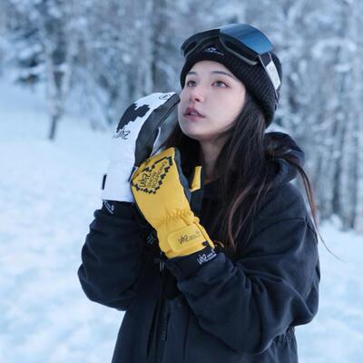 uhz有司滑雪手套3M新雪丽防水
