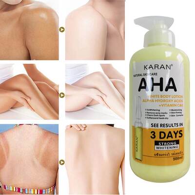 500ml Whitening Body Lotion Hydroxy Acids+Vitamin C&E See Re