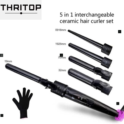 ceramic hair curler curling iron 09-32mm hair tong wave wand