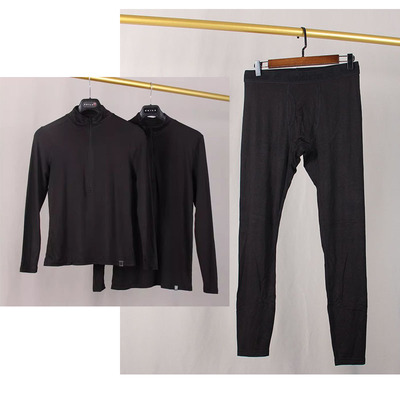 速干衣羊毛保暖半拉链弹力速干