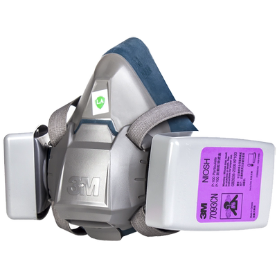 防护面具3M玻璃纤维工业粉尘面罩