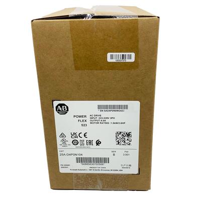 25A-D4P0N104罗克韦尔ABPowerFlex523变频器全新25AD4P0N104