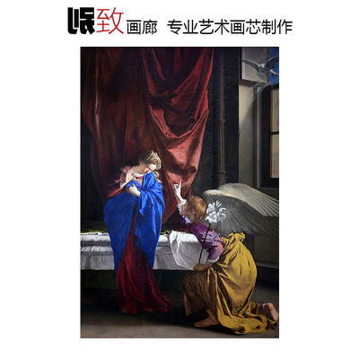 天使报喜意大利古典人物油画