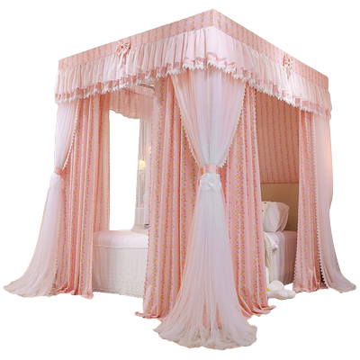 周家防尘通用双杆支架双层床幔厚