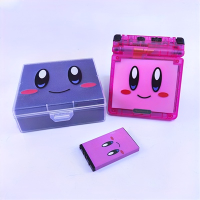 任天堂GBASP高亮iPS全贴合星之卡比限定版游戏机掌机GBA GAMEBOY